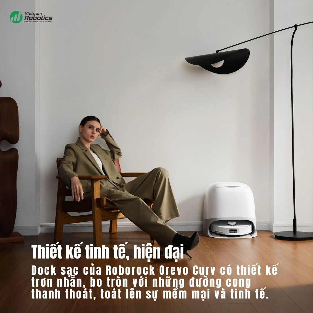 Robot hút bụi lau nhà Roborock Q revo Curv - Vietnam Robotics
