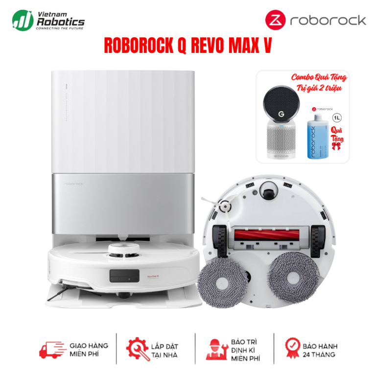 Robot hút bụi Robot hút bụi lau nhà Roborock Q Revo MaxV - Vietnam Robotics